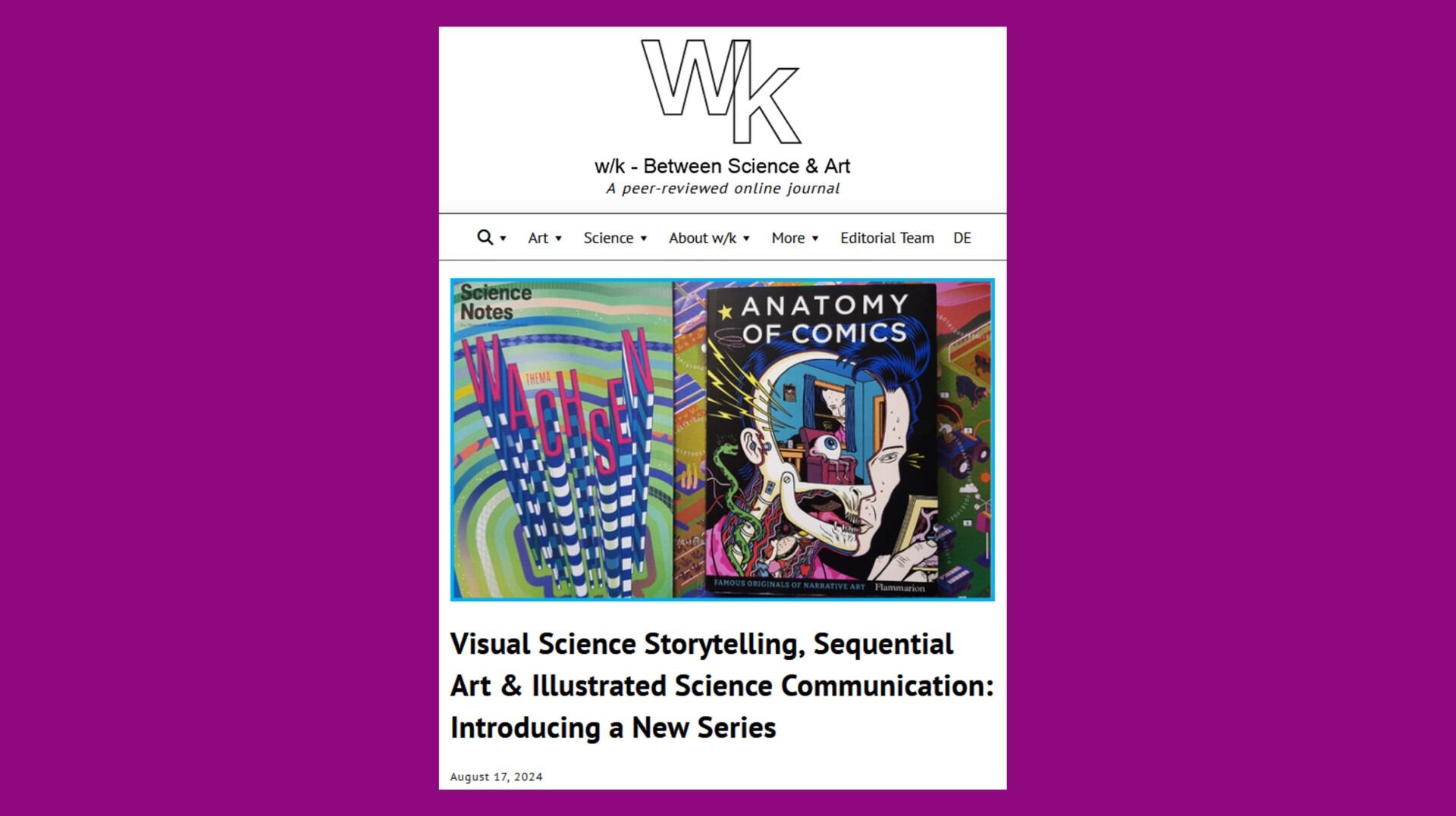 Visual Science Storytelling, Sequential Art & Illustrated Science ...